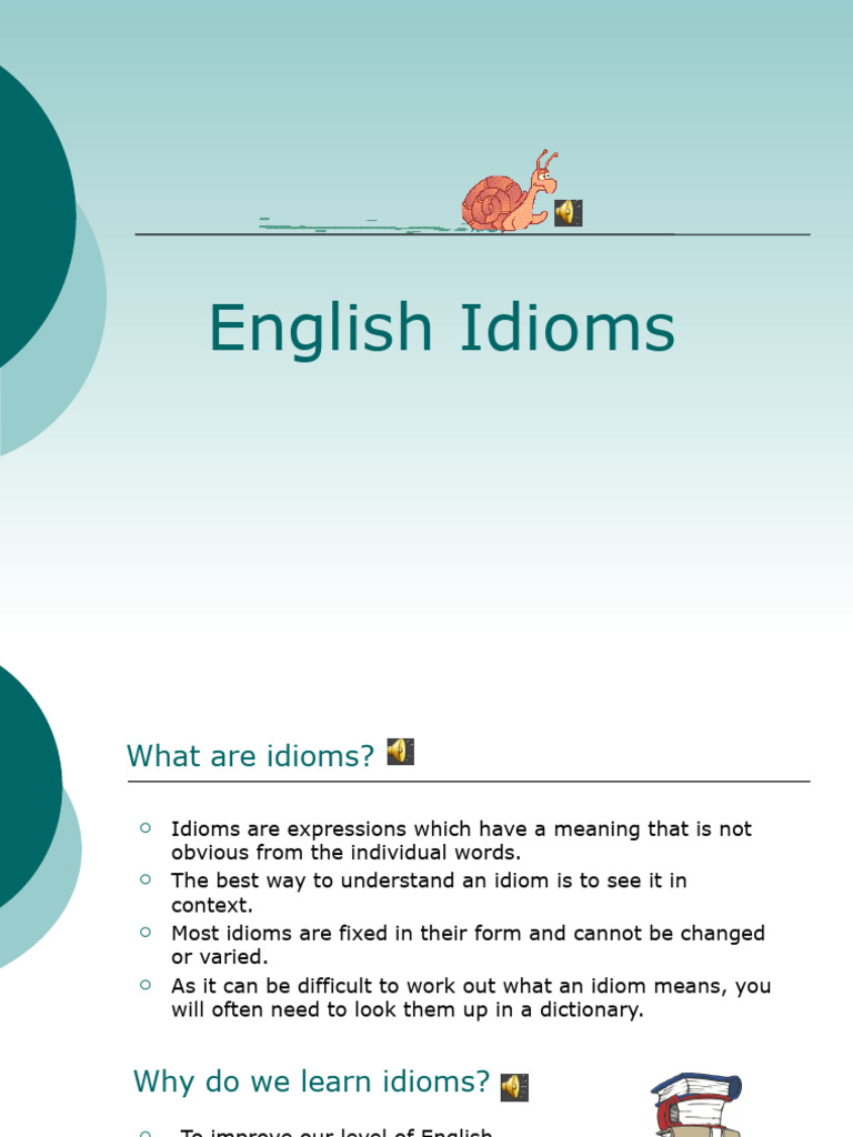 Idioms | PDF | Idiom