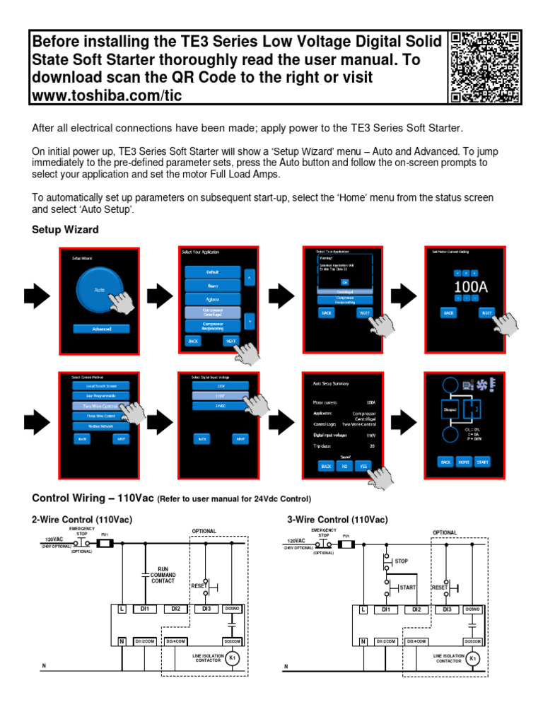 TE3 Series Quick Start Leaflet | PDF | Menu (Computing) | Touchscreen