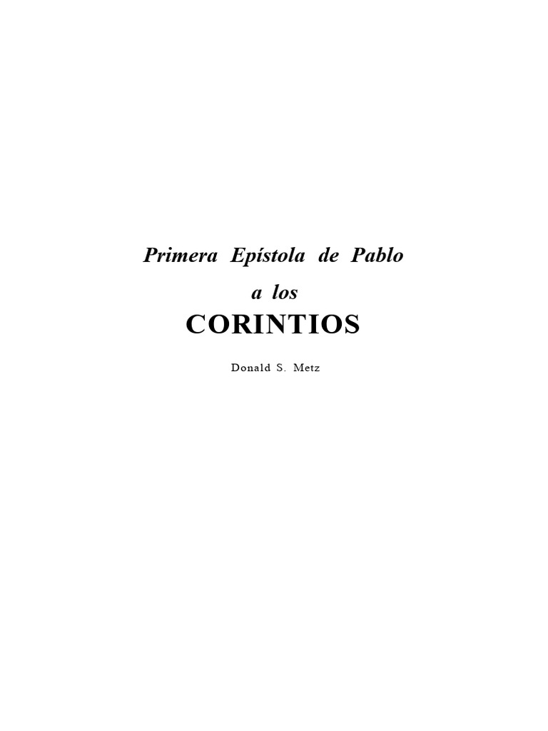 1 y 2 Corintios | PDF | Pablo el apóstol | Iglesia cristiana