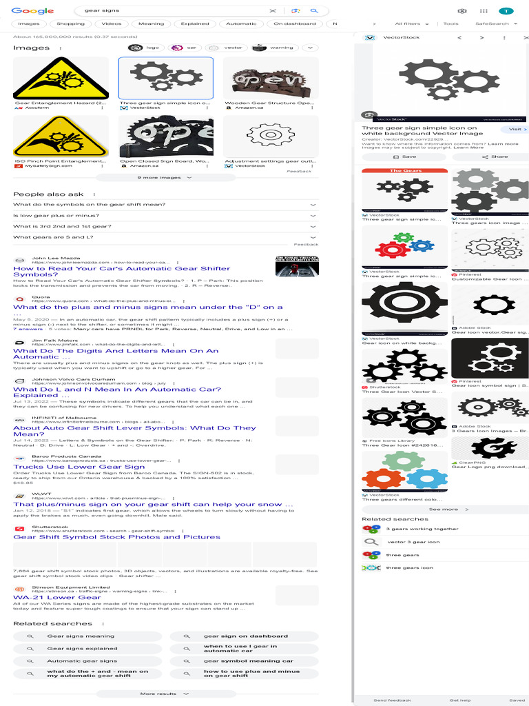 gear signs - Google Search | PDF | Automatic Transmission | Motor Vehicle