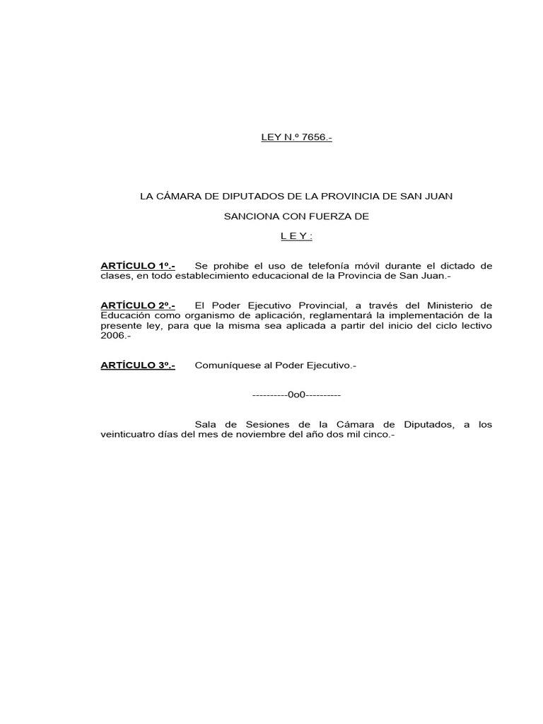 Ley 7656 | PDF