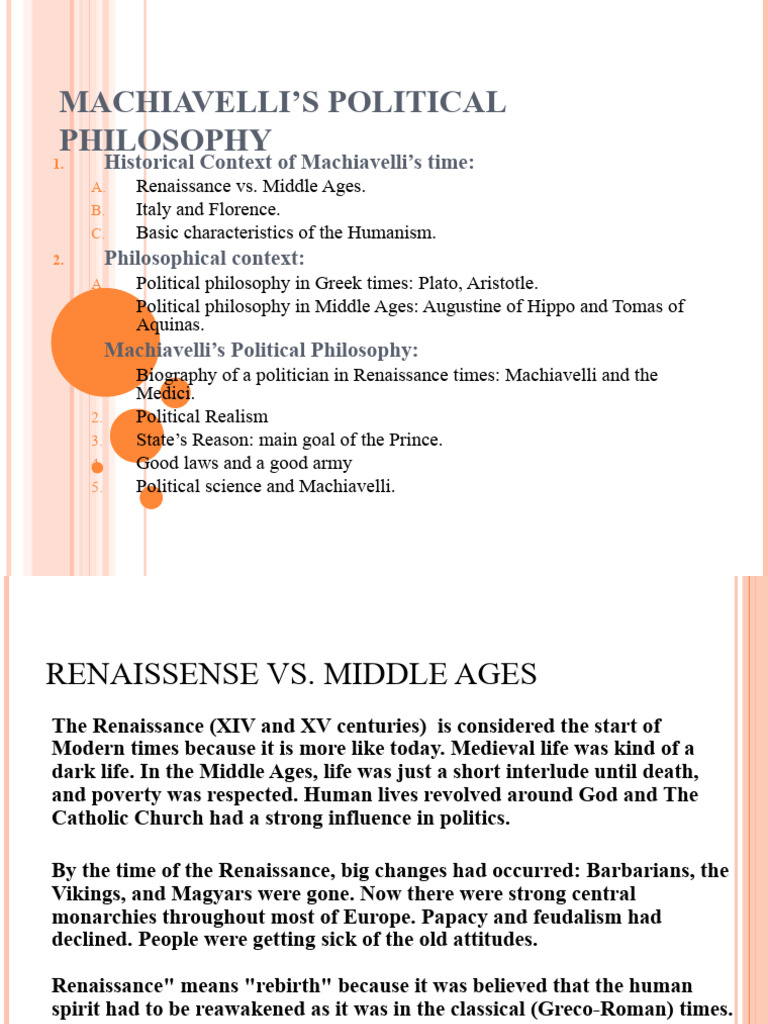 Machiavelli's Political Philosophy | PDF | The Prince | Niccolò Machiavelli