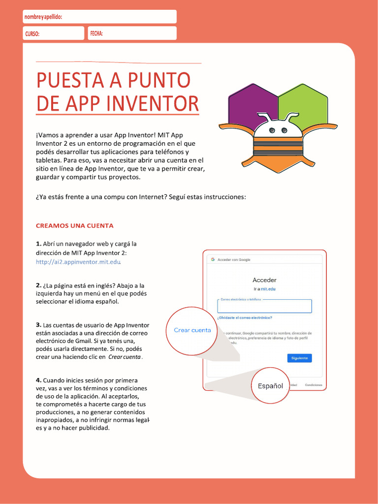 Fichas App Inventor CSL | PDF | Software | Informática