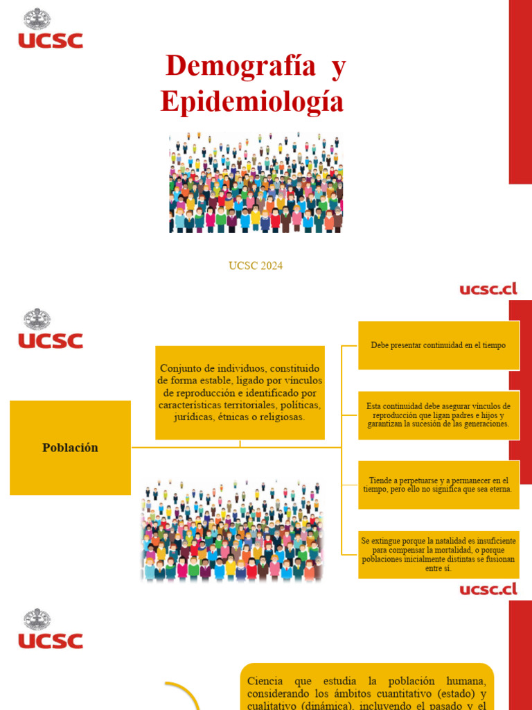 Clase 1 Demografía y Epidemiología | PDF | Las enfermedades no transmisibles | Epidemiología
