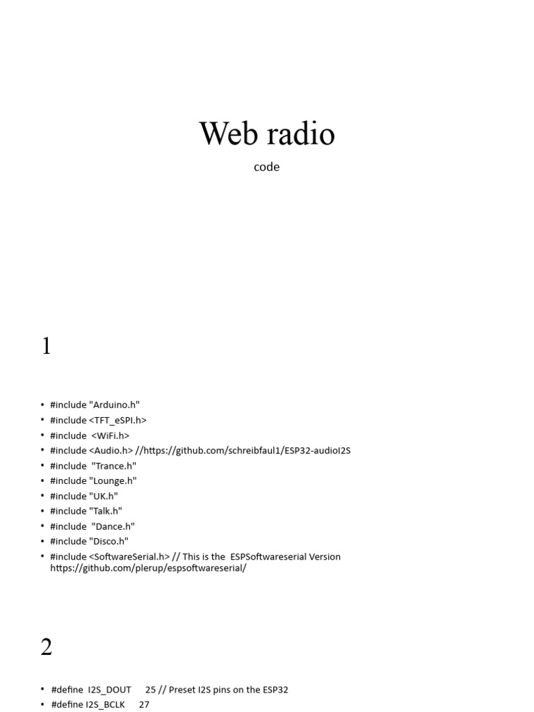 Web Radio | PDF