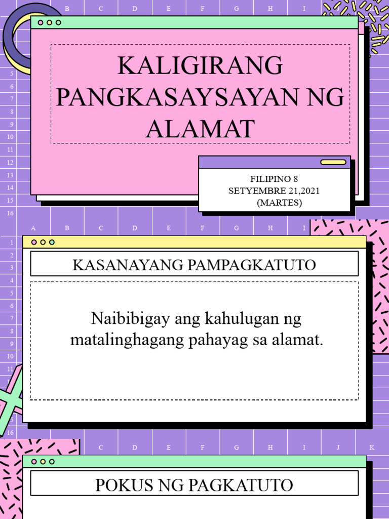 Kaligirang Pangkasaysayan NG Alamat | PDF