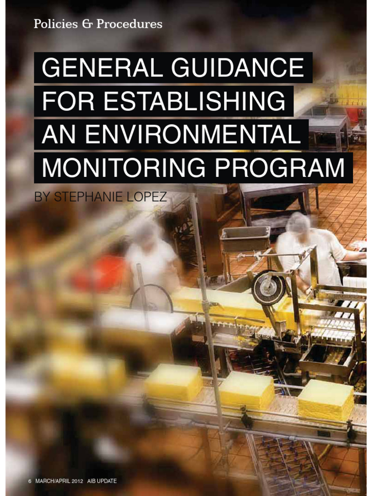 Guidance For Environmental Sampling Program Pdf Escherichia Coli
