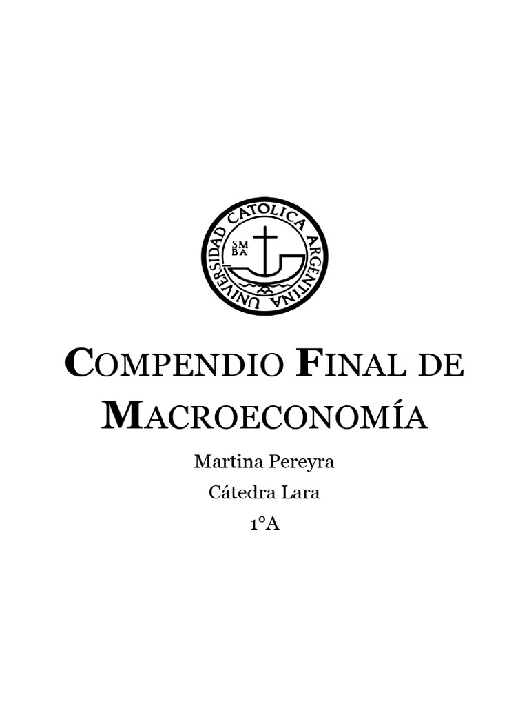 Compendio Final de Macroeconomía | PDF | Dinero | Ciencias económicas