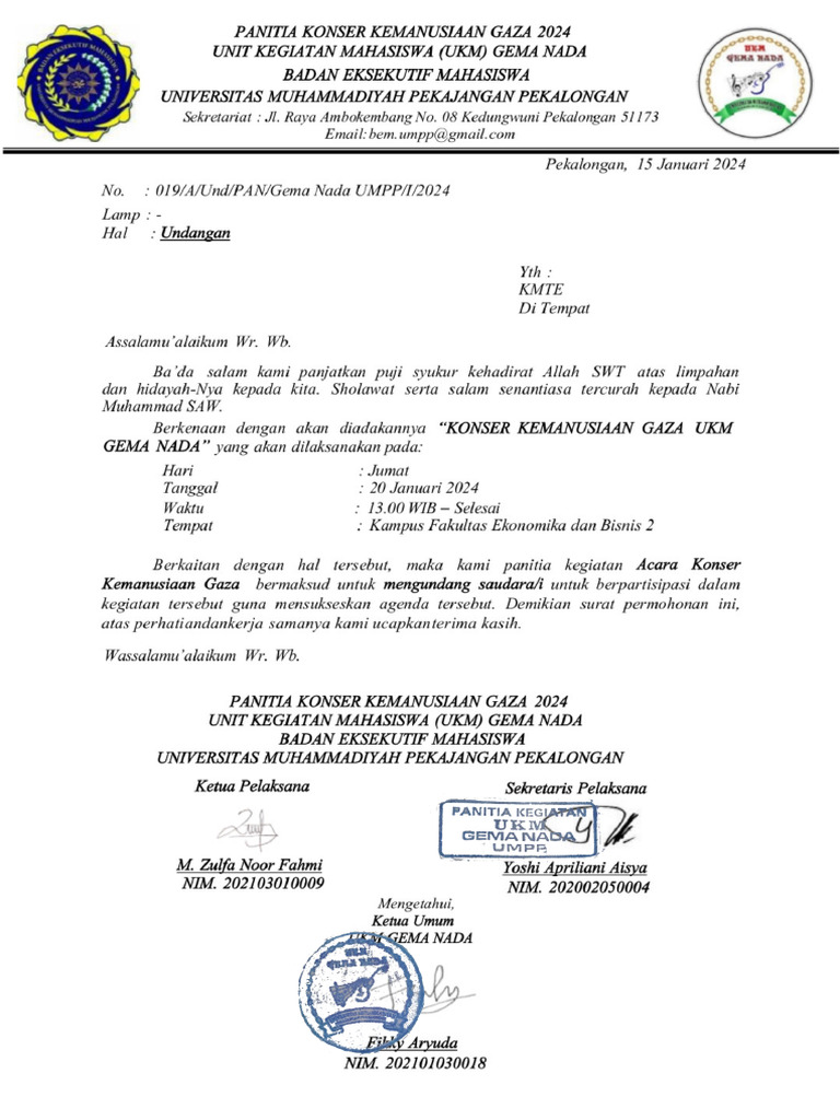 Surat und-KMTE | PDF