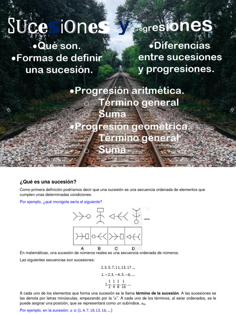 Teoria Sucesiones | Descargar gratis PDF | Secuencia | Objetos matemáticos