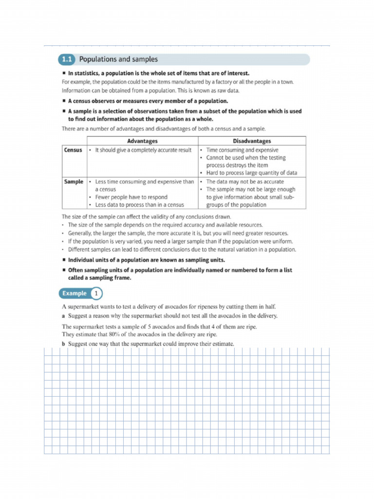 1.1 Populations and samples | PDF