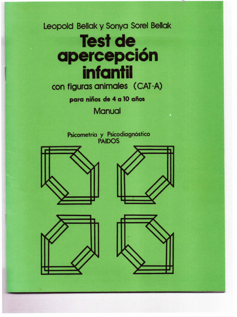 Guía de Interpretación-Test de Apercepción Infantil (CAT-A) Con Figuras ...