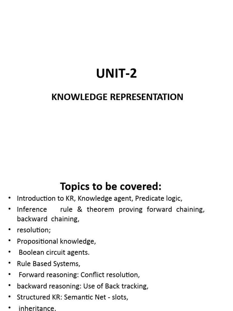 Lecture 1 Knowledge Representation, Proposition Logic | PDF | Knowledge Representation And ...