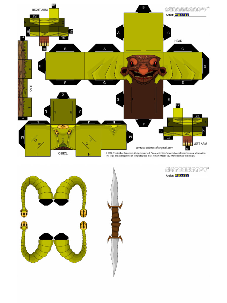 Troll From Cats Eye Horror Movie Paper Toy Paper Craft | PDF