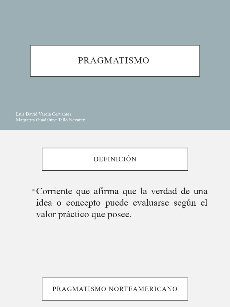 Pragmatism o | PDF | Verdad | Pragmatismo