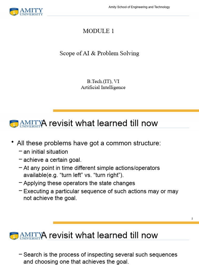 Scope of AI Problem Solving-lec4_production rules | PDF | Applied Mathematics | Algorithms