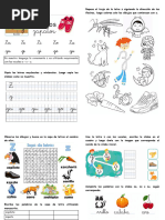 Fichas Lectoescritura Sonidos Za Zo Zu Ce Ci | PDF