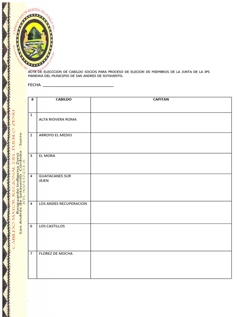 Acta Cabildos Socios Manexka | PDF