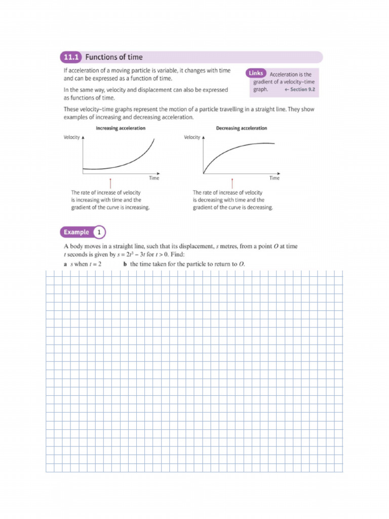 11.1 Functions of Time | PDF
