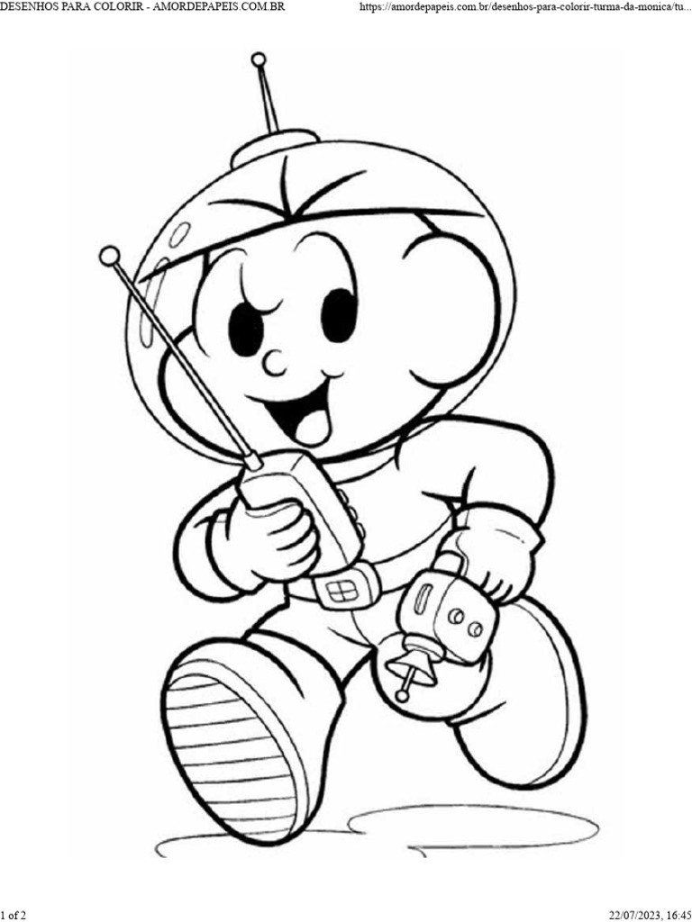 Desenhos para Colorir da Turma da Mônica | PDF | Arte
