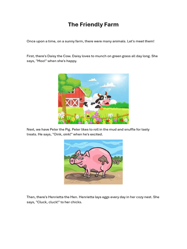 Meet the Animals of the Friendly Farm | PDF | Art | Mystery, Thriller ...