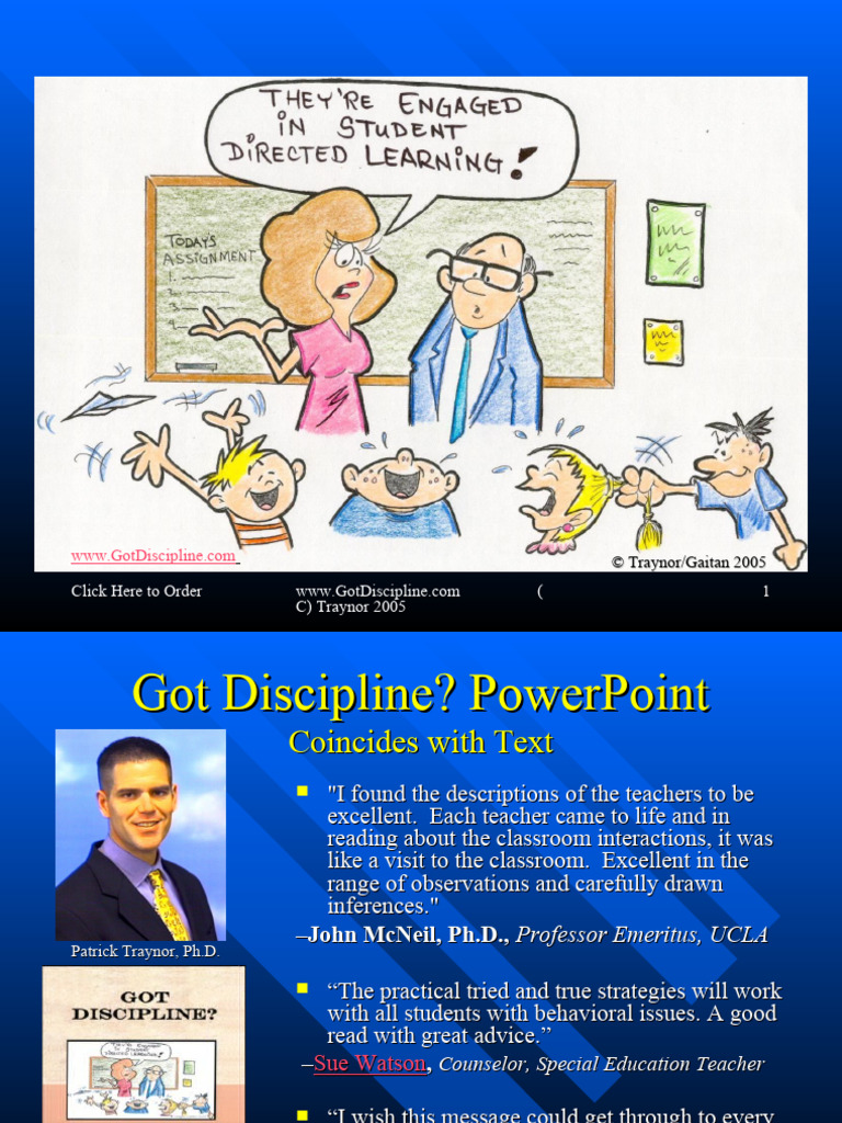 Got Discipline PowerPoint | PDF | Teachers | Learning