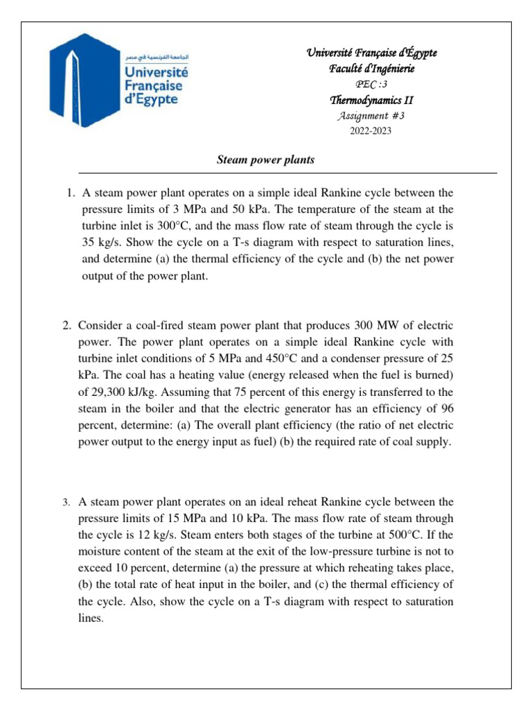 Assignment #3 | PDF | Steam | Steam Engine
