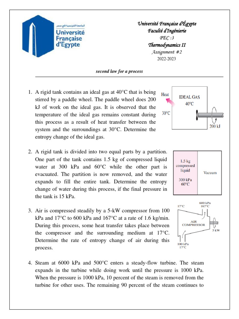 Assignment 2 | PDF | Heat | Entropy