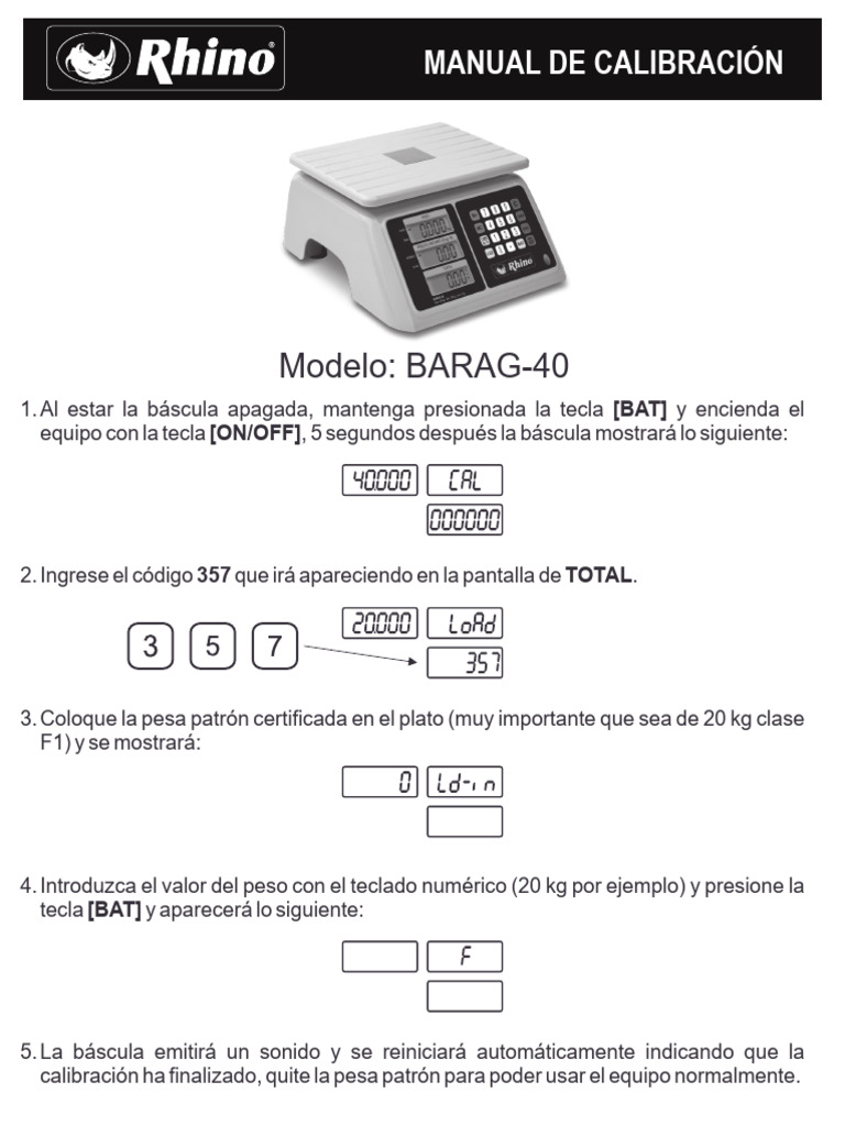 Calibracion BARAG-40 | PDF