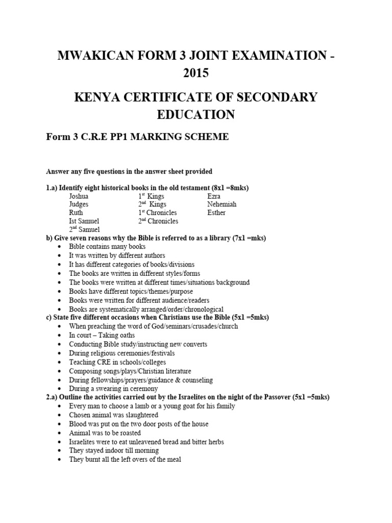 cre_form_3_pp1_ms_mod09042022001 | PDF | Book Of Exodus | The Exodus