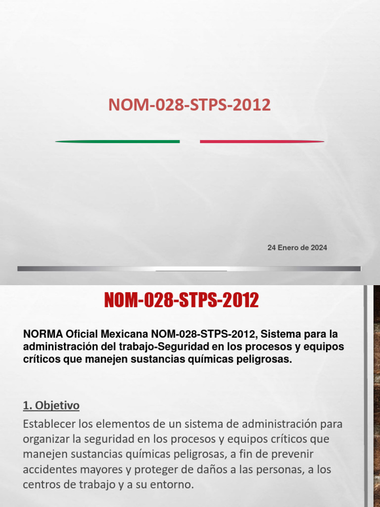NOM-028-STPS-2012 | PDF | Petroquímico | Petróleo