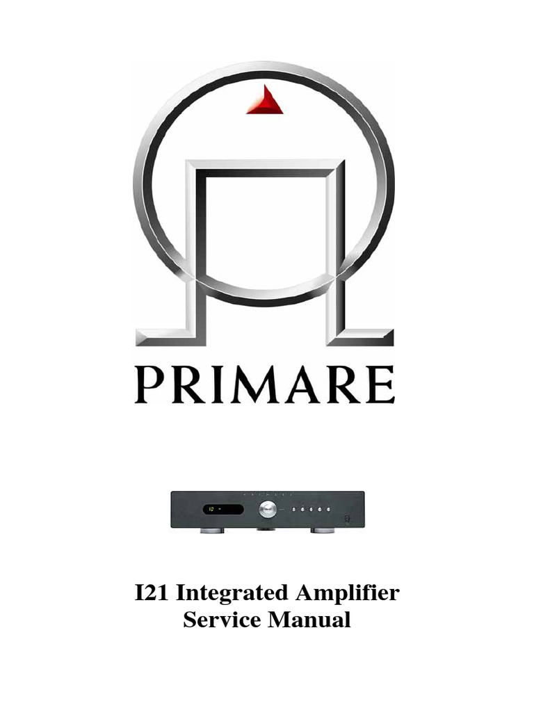 Primare I21 Amplifier SM 2001 | PDF | Chess Theory | Chess Openings