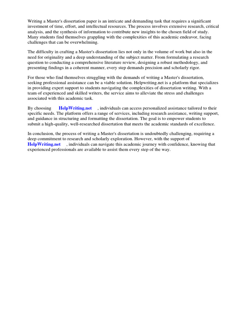 What Is A Masters Dissertation Paper Pdf Thesis Doctor Of Philosophy