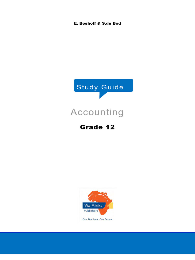 Accounting: Study Guide | PDF | Audit | Financial Audit