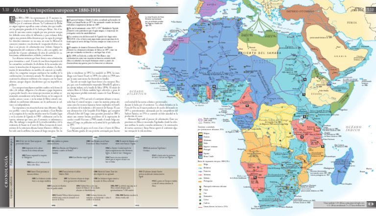 África y los imperios europeos 1880-1914 | PDF | África | Políticas globales