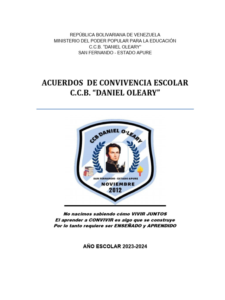 Acuerdos De Convivencia Escolar Descargar Gratis Pdf Enseñando