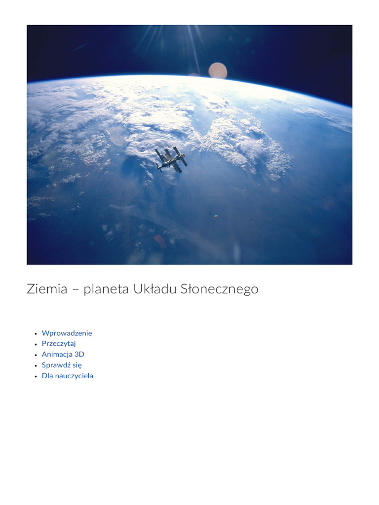 Ziemia Planeta Ukladu Slonecznego | PDF