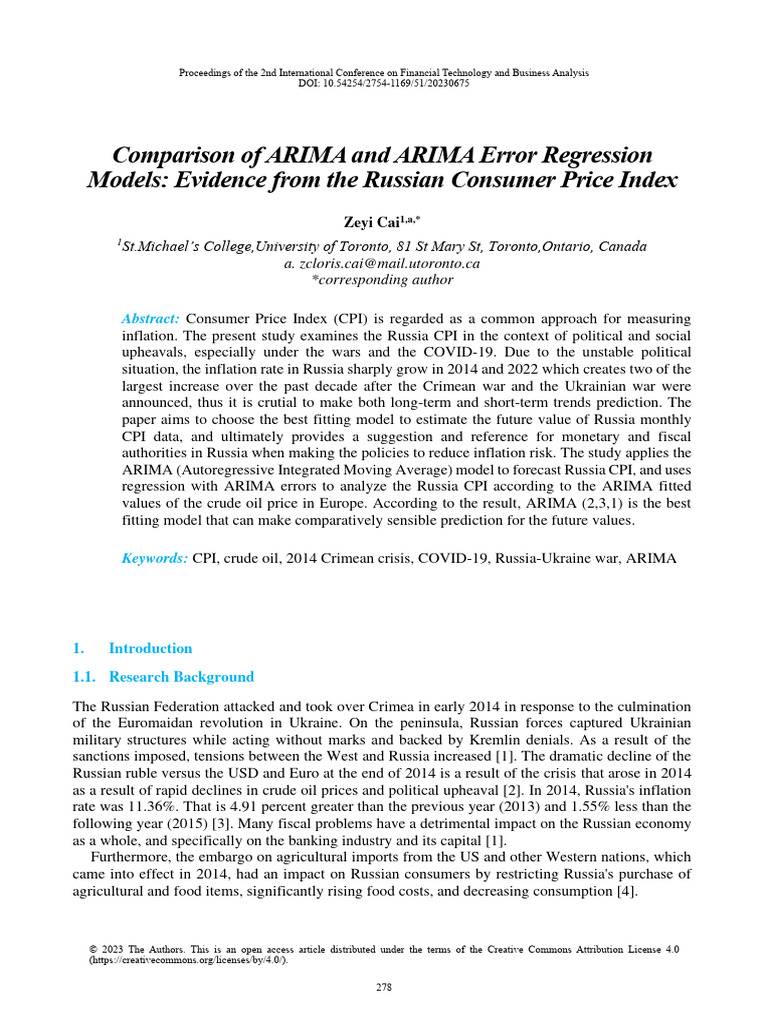 Comparison of ARIMA and ARIMA Error Regression Mod | Download Free PDF | Autoregressive ...
