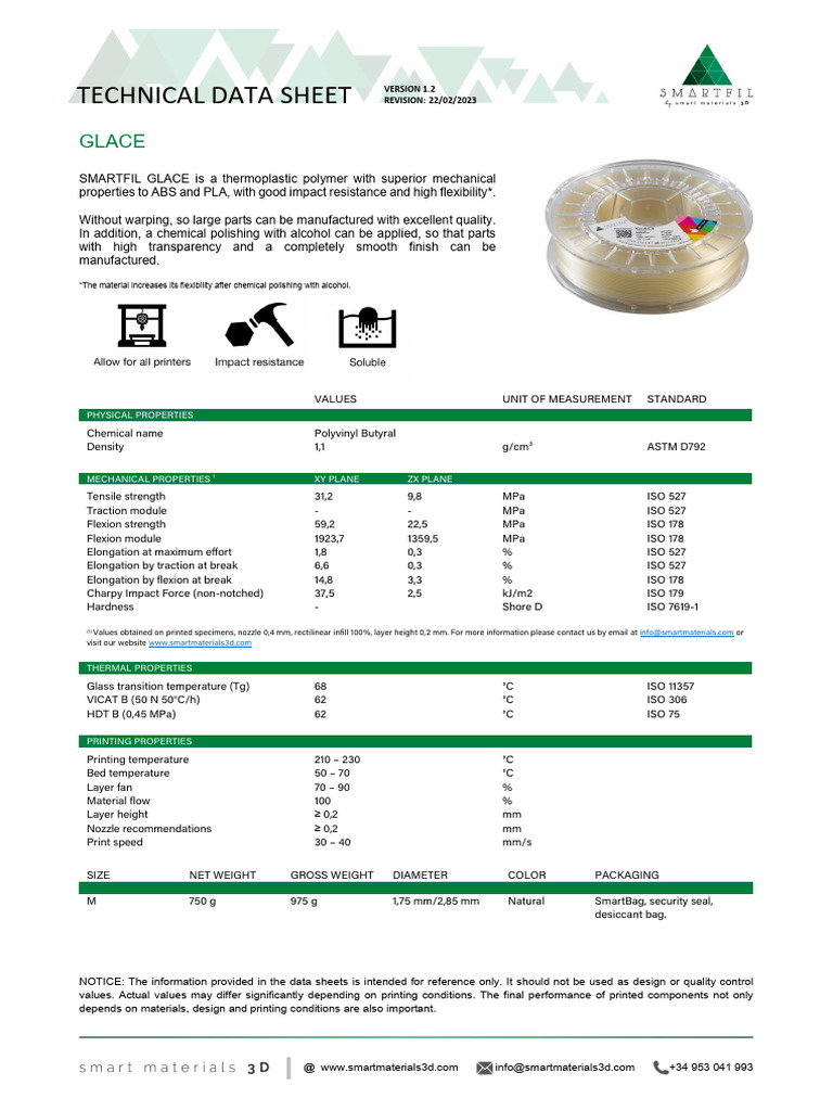 TDS GLACE - en | PDF | Materials | Building Materials