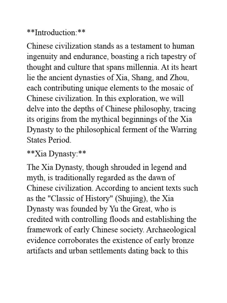 Chinese Thought and Culture Detailed | PDF | Confucianism | History Of ...