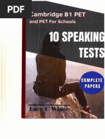 PET (Preliminary English Test) Speaking Exam | PDF | Wellness | Lifestyle