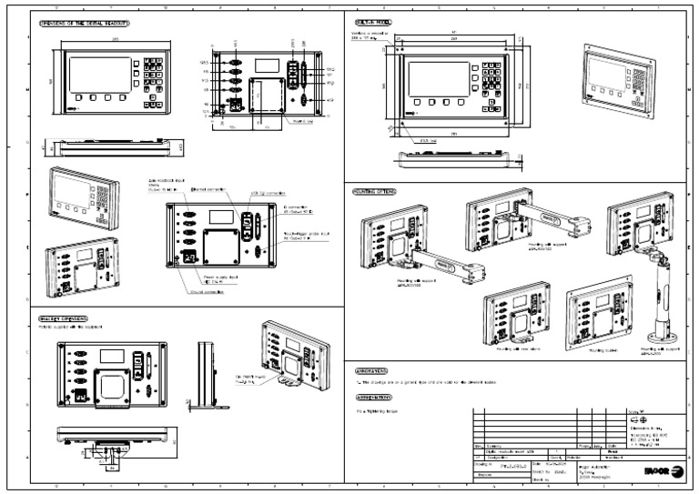 2d Mechanical Data Sheet Dro 400i | PDF