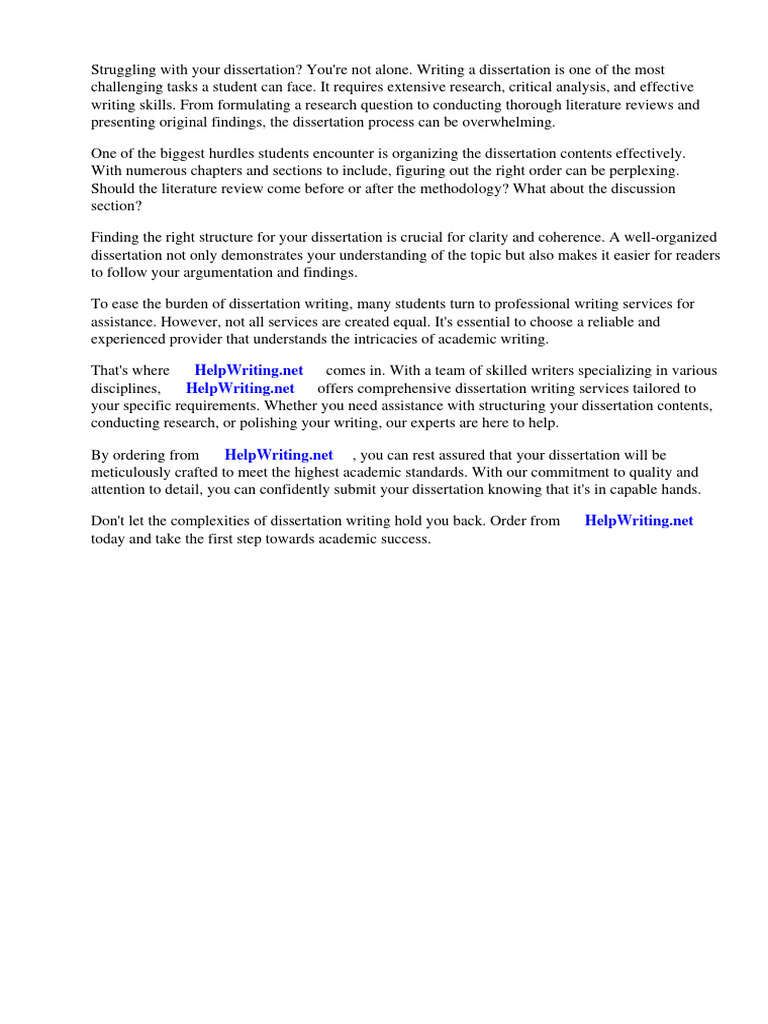 Dissertation Writing Help and Structure Guide | PDF | Thesis | Essays