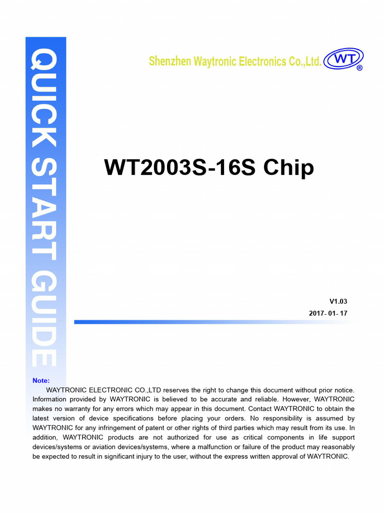 WT2003S 16S Waytronic | PDF | Computer File | Usb
