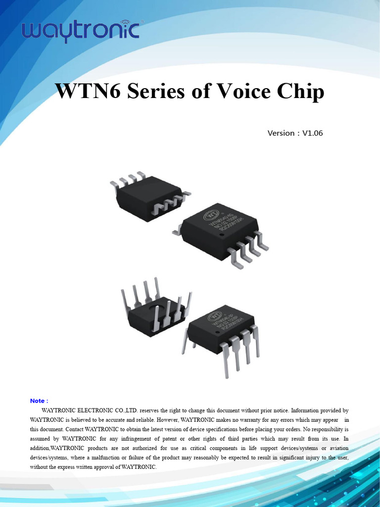 WTN6 Series | PDF | Digital To Analog Converter | Input/Output
