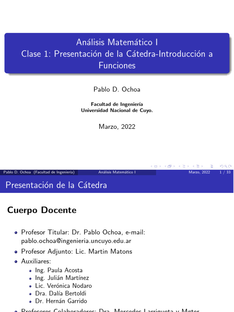Clase1 2022 | PDF | Función (Matemáticas) | Conjunto (Matemáticas)