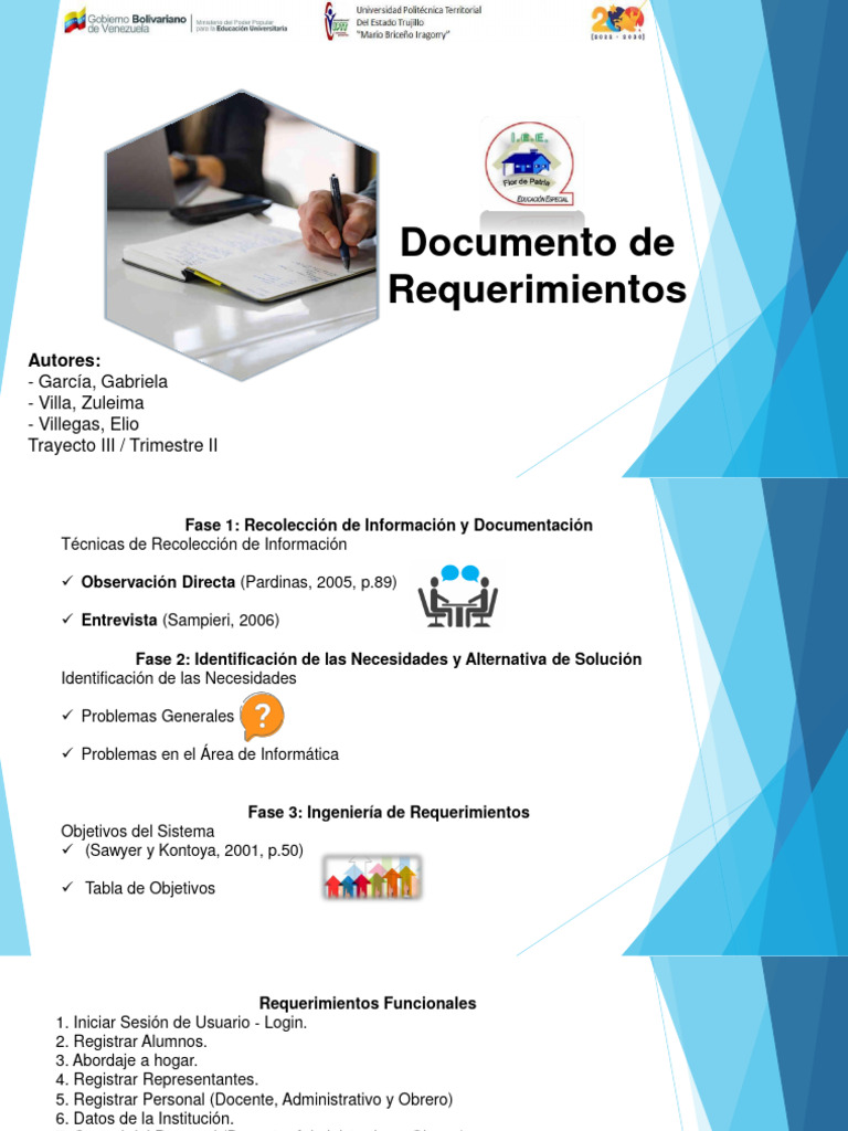 Documento de Requerimientos | PDF | Usuario (informática) | Informática Documento de Requerimientos | PDF | Usuario (informática) | Informática