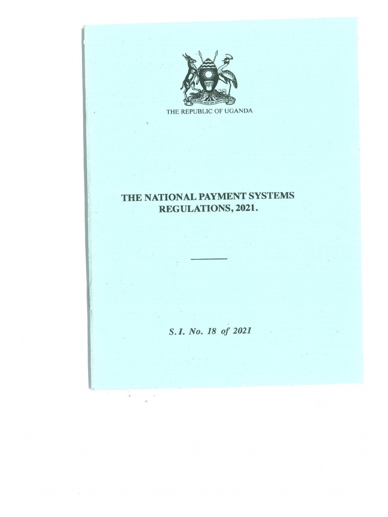 National Payment Systems Regulations 2021 | PDF