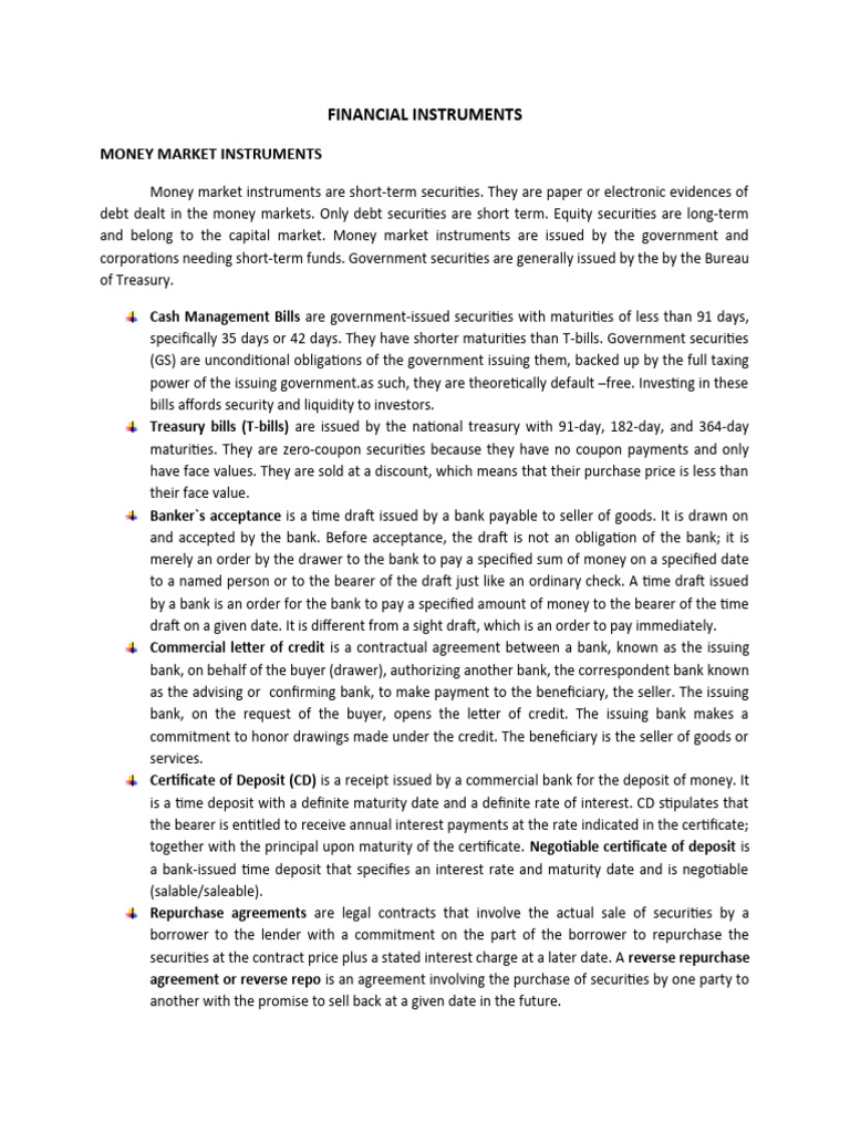 Chapter 3 Financial Instruments | Download Free PDF | Securities ...