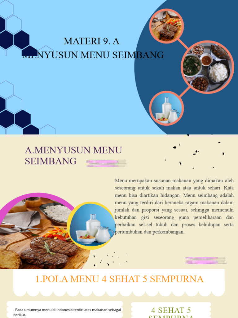 Menyusun Menu Seimbang | PDF